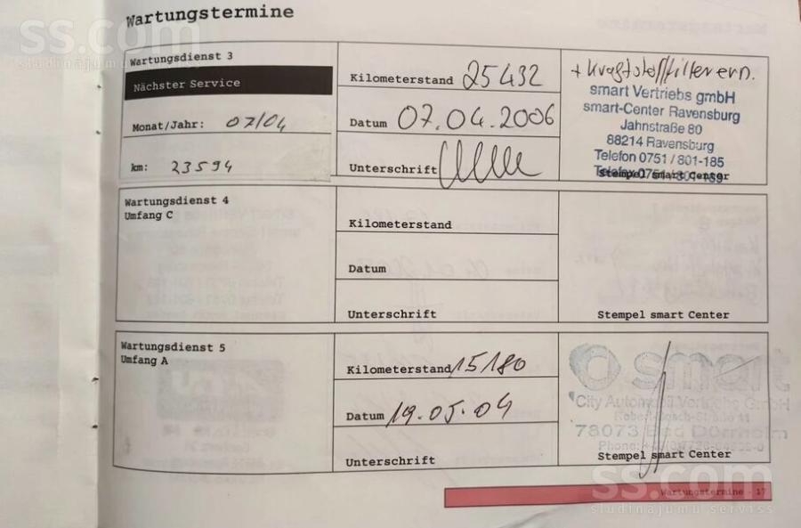Melns Smart Fortwo 2001 Rīga, ar dzinēja tilpumu 0.80 L un nobraukumu 149 tūkst. km par 1700 €, foto 17 vietnē AUTOMOTO.COM.LV