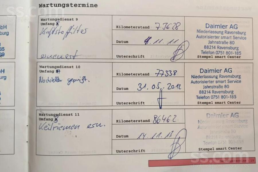 Melns Smart Fortwo 2001 Rīga, ar dzinēja tilpumu 0.80 L un nobraukumu 149 tūkst. km par 1700 €, foto 19 vietnē AUTOMOTO.COM.LV