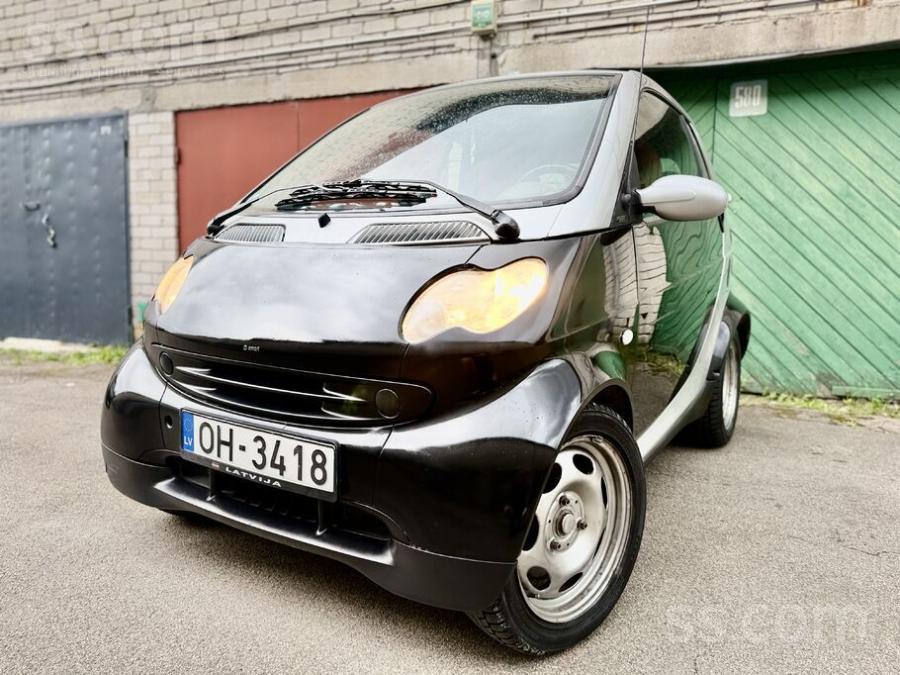 Melns Smart Fortwo 2002 Rīga, ar dzinēja tilpumu 0.80 L un nobraukumu 284 tūkst. km par 1550 €, foto 1 vietnē AUTOMOTO.COM.LV
