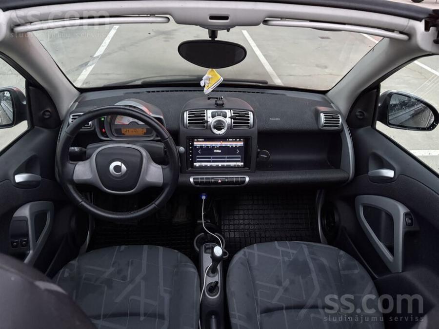 Black Smart Fortwo 2008 in Riga, with an engine capacity of 1.00 L and mileage of 163 thousand km for 4500 €, photo 10 on AUTOMOTO.COM.LV