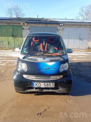 Черный Смарт Форту 2002 в Елгава, объемом двигателя 0.60 л и пробегом 156 тыс. км за 900 €, фото  на AUTOMOTO.COM.LV