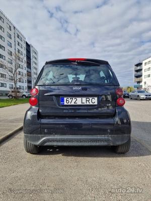 Black Smart Fortwo 2012 in Tallinn, with an engine capacity of 0.80 L and mileage of 0 thousand km for 3500 €, photo 4 on AUTOMOTO.COM.LV