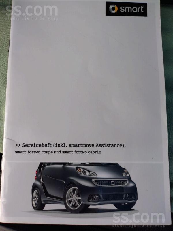 Blue Smart Fortwo 2013 in Riga, with an engine capacity of 1.00 L and mileage of 70 thousand km for 4750 €, photo 8 on AUTOMOTO.COM.LV
