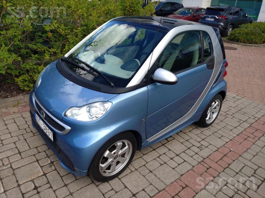 Blue Smart Fortwo 2013 in Riga, with an engine capacity of 1.00 L and mileage of 70 thousand km for 4750 €, photo 4 on AUTOMOTO.COM.LV