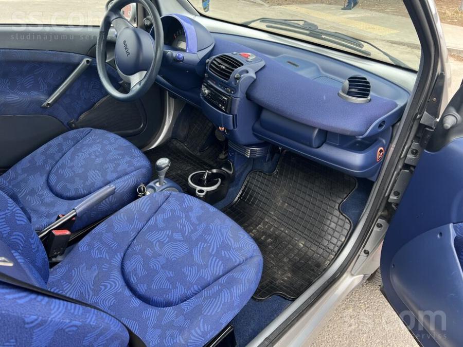 Grey Smart Fortwo 2001 in Riga, with an engine capacity of 0.60 L and mileage of 94 thousand km for 1600 €, photo 10 on AUTOMOTO.COM.LV