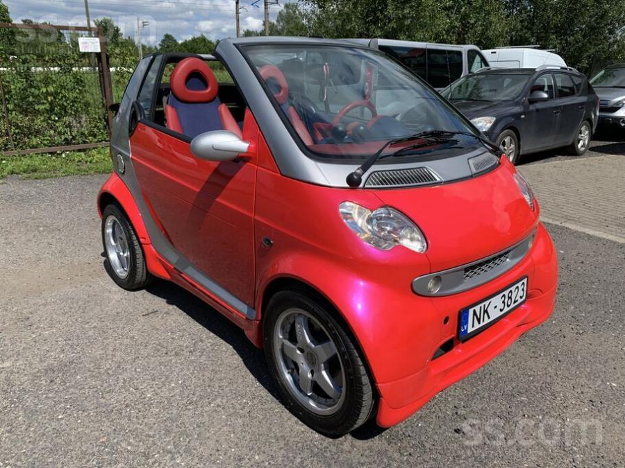 Red Smart Fortwo 2000 in Riga, with an engine capacity of 0.60 L and mileage of 51 thousand km for 4500 €, photo 5 on AUTOMOTO.COM.LV