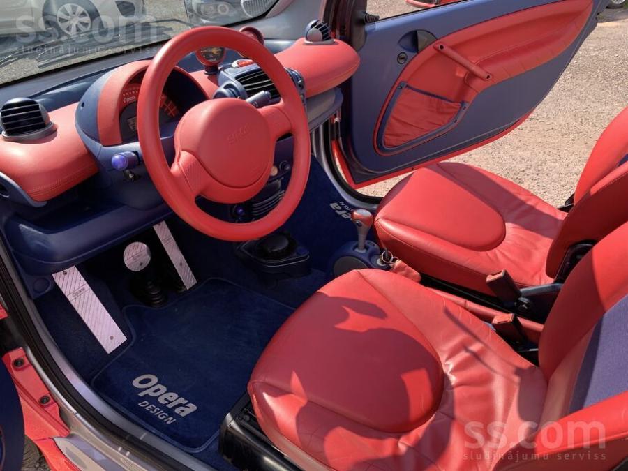 Red Smart Fortwo 2000 in Riga, with an engine capacity of 0.60 L and mileage of 51 thousand km for 4500 €, photo 8 on AUTOMOTO.COM.LV