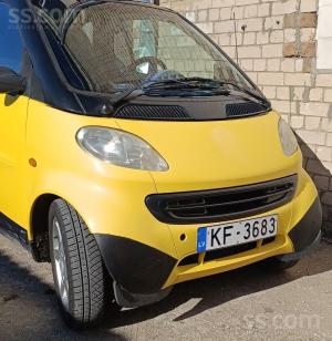 Dzeltens Smart Fortwo 1999 Daugavpils, ar dzinēja tilpumu 0.60 L un nobraukumu 189 tūkst. km par 1450 €, foto  vietnē AUTOMOTO.COM.LV