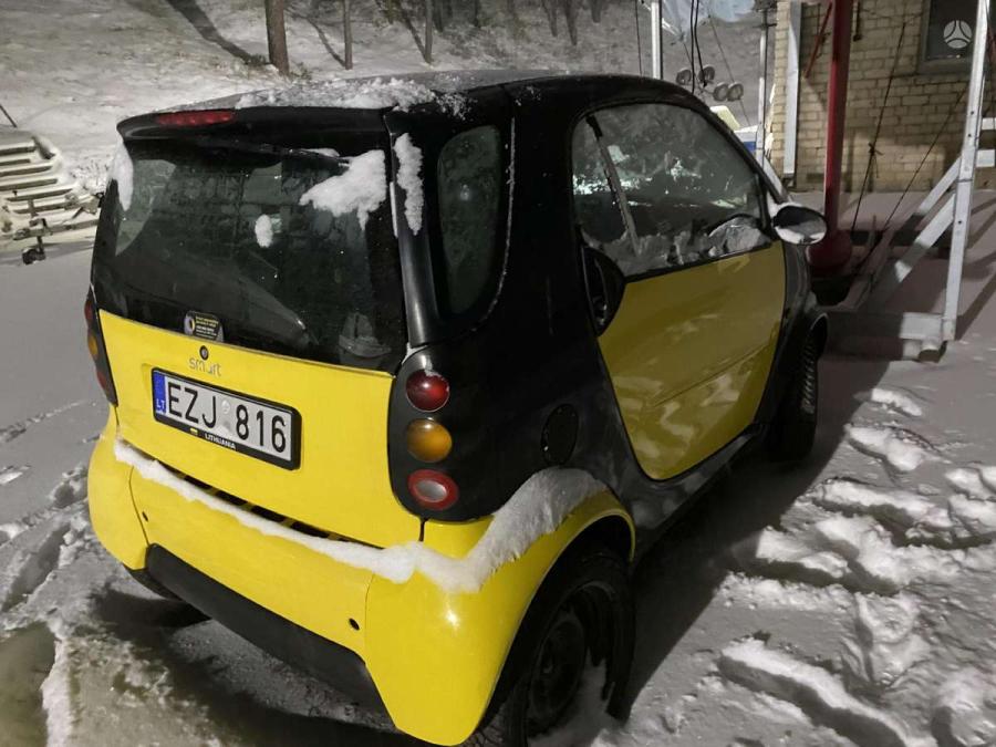 Dzeltens Smart Fortwo 2000 Kauņa, ar dzinēja tilpumu 0.60 L un nobraukumu 164 tūkst. km par 850 €, foto 1 vietnē AUTOMOTO.COM.LV