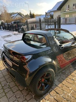 Black Smart Roadster 2005 in Riga, with an engine capacity of 0.90 L and mileage of 155 thousand km for 6500 €, photo 8 on AUTOMOTO.COM.LV