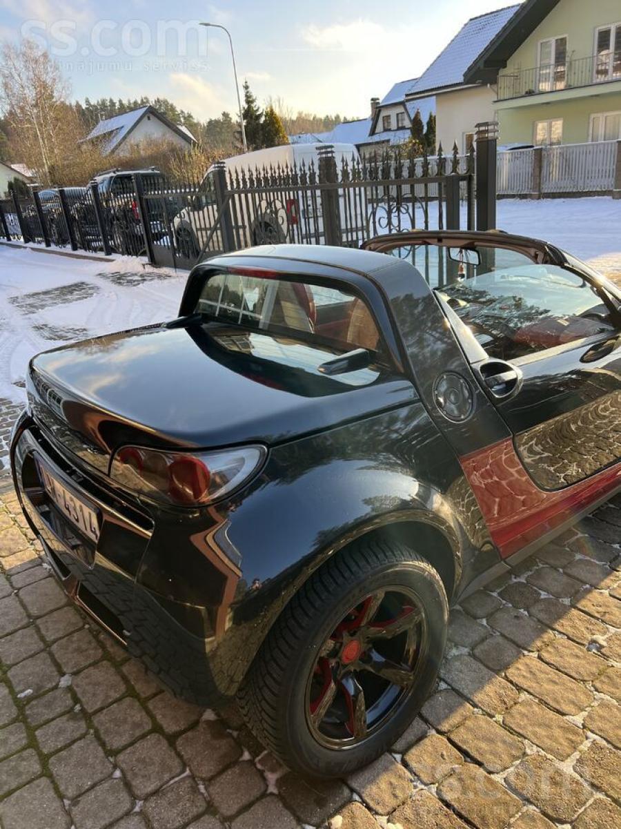 Black Smart Roadster 2005 in Riga, with an engine capacity of 0.90 L and mileage of 155 thousand km for 6500 €, photo 8 on AUTOMOTO.COM.LV