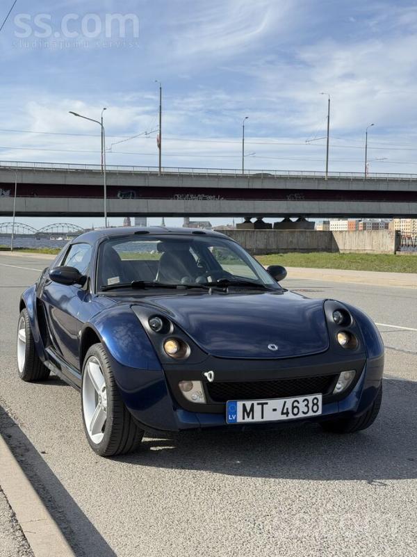 Blue Smart Roadster 2003 in Riga, with an engine capacity of 0.70 L and mileage of 104 thousand km for 3700 €, photo 1 on AUTOMOTO.COM.LV