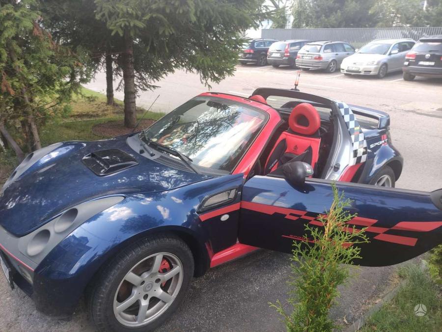 Blue Smart Roadster 2004 in Kaunas, with an engine capacity of 0.70 L and mileage of 140 thousand km for 4900 €, photo 6 on AUTOMOTO.COM.LV