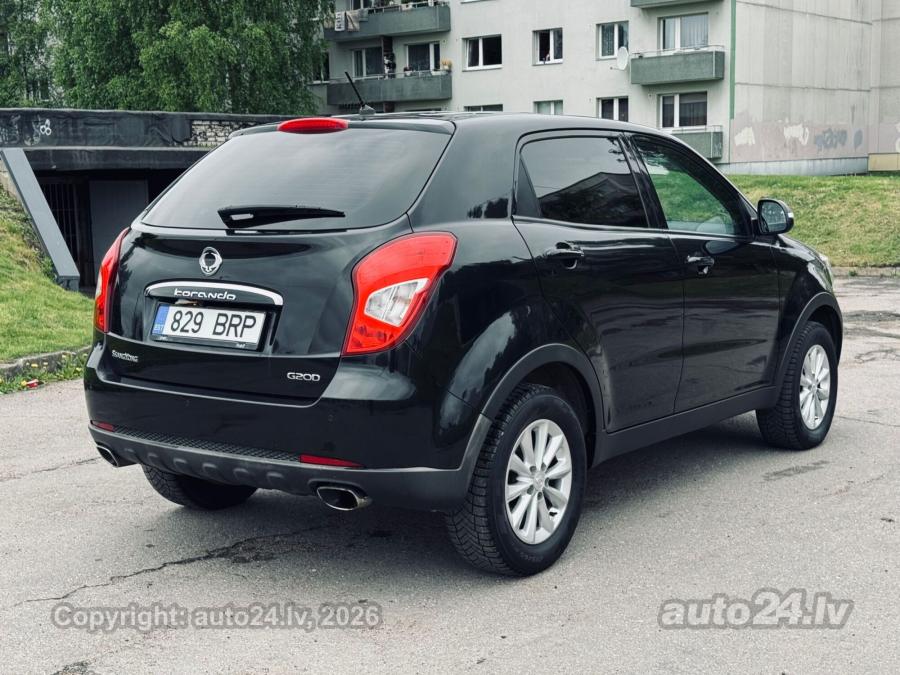Black SsangYong Korando 2016 in Tallinn, with an engine capacity of 2.00 L and mileage of 89 thousand km for 6500 €, photo 4 on AUTOMOTO.COM.LV