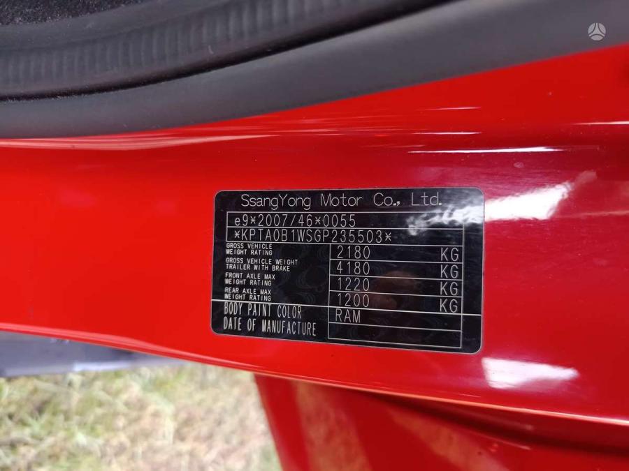 Sarkans SsangYong Korando 2016 Marijampole, ar dzinēja tilpumu 2.16 L un nobraukumu 130 tūkst. km par 4799 €, foto 45 vietnē AUTOMOTO.COM.LV