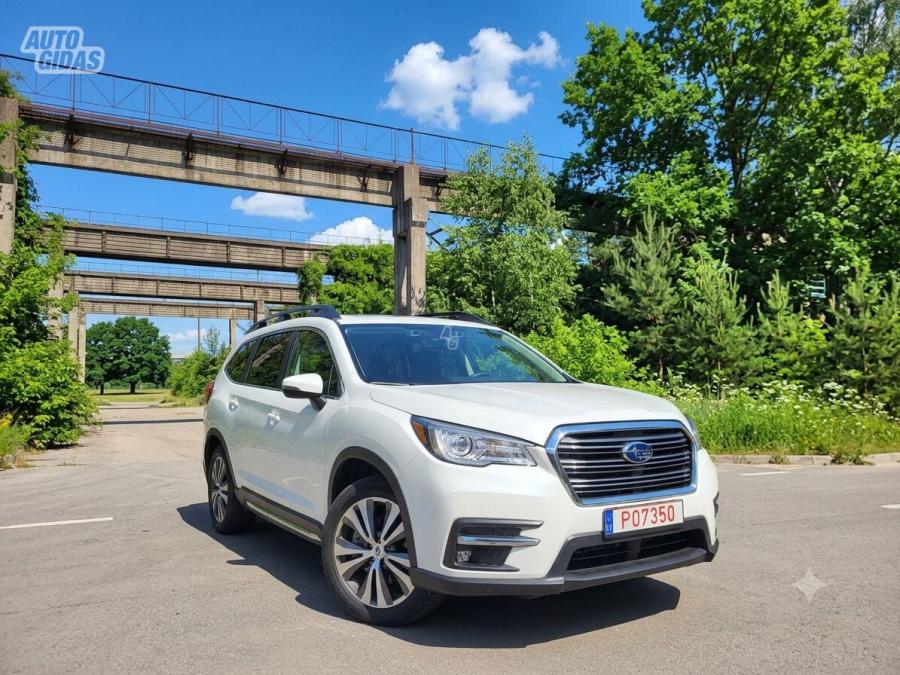 White Subaru Ascent 2022 in Jurbarkas, with an engine capacity of 2.40 L and mileage of 50 thousand km for 22450 €, photo 1 on AUTOMOTO.COM.LV