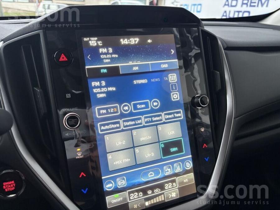 Синий Субару Crosstrek 2026 в Рига, объемом двигателя 2.00 л и пробегом 15 тыс. км за 32400 €, фото 21 на AUTOMOTO.COM.LV