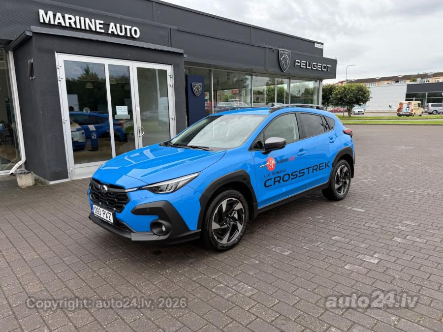 Blue Subaru Crosstrek 2025 in Johvi, with an engine capacity of 2.00 L and mileage of 10 thousand km for 32490 €, photo 3 on AUTOMOTO.COM.LV