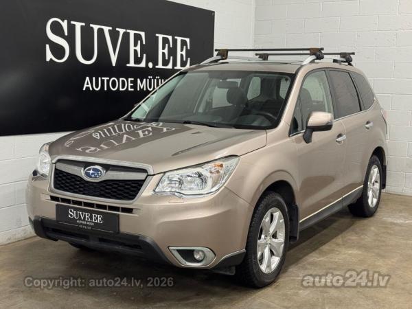 Beige Subaru Forester 2014 in Tallinn, with an engine capacity of 2.00 L and mileage of 164 thousand km for 9995 €, photo 1 on AUTOMOTO.COM.LV