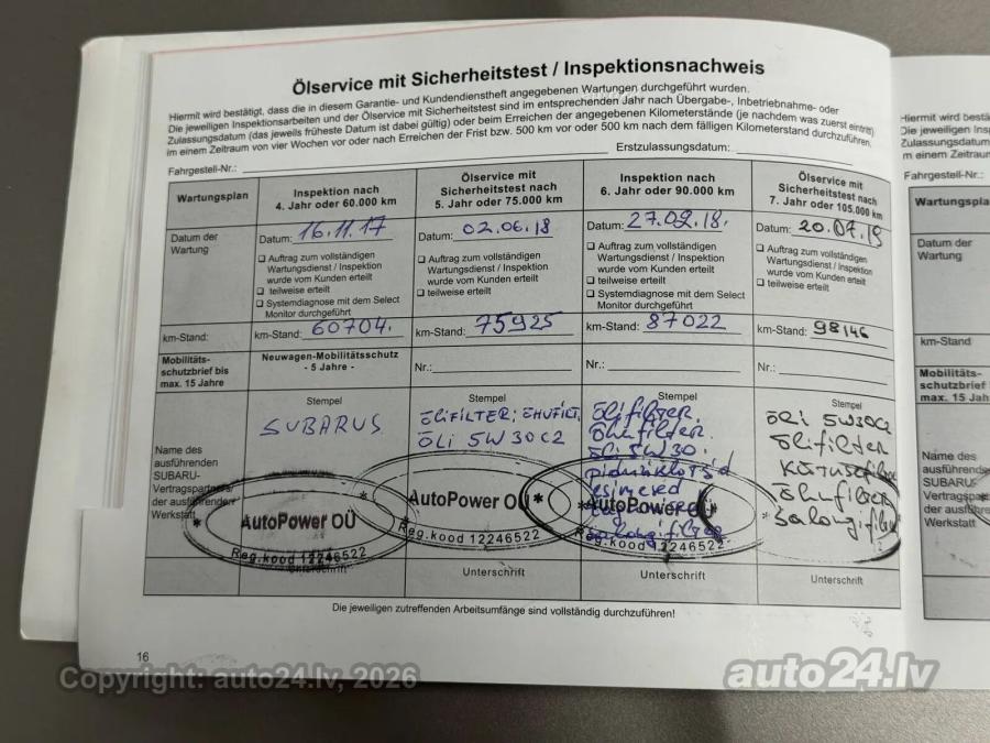 Smilšu krāsa Subaru Forester 2014 Tallina, ar dzinēja tilpumu 2.00 L un nobraukumu 164 tūkst. km par 8495 €, foto 23 vietnē AUTOMOTO.COM.LV