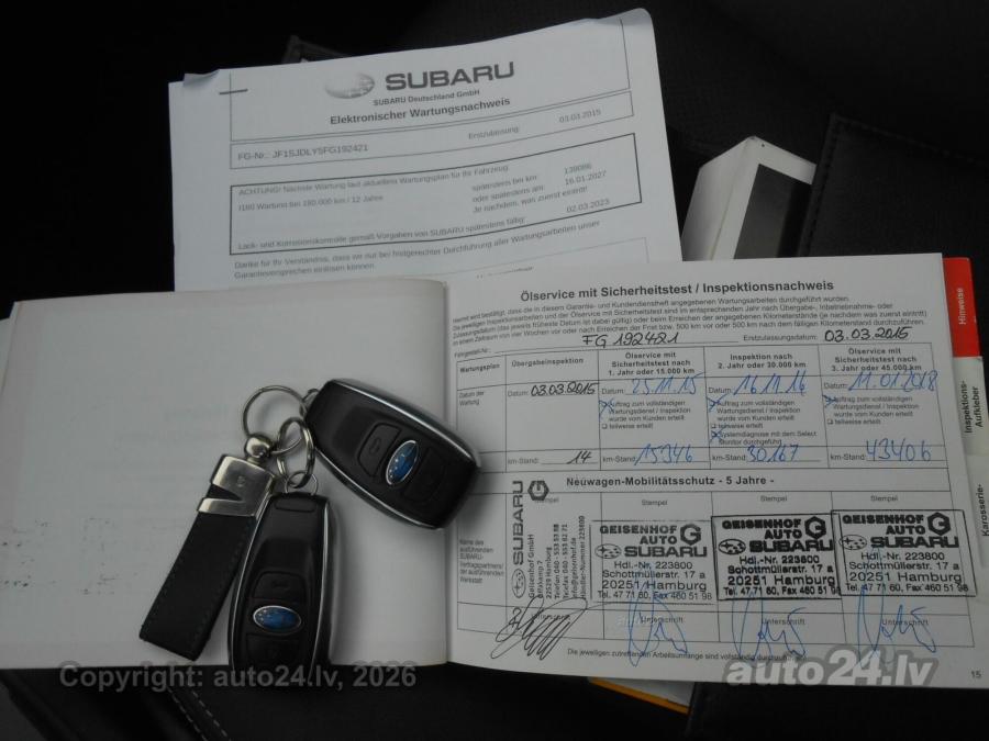 Черный Субару Форестер 2015 в Вильянди, объемом двигателя 2.00 л и пробегом 128 тыс. км за 10990 €, фото 17 на AUTOMOTO.COM.LV