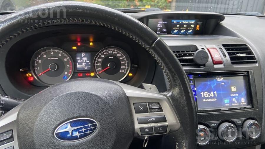 Black Subaru Forester 2015 in Jurmala, with an engine capacity of 2.00 L and mileage of 182 thousand km for 9800 €, photo 9 on AUTOMOTO.COM.LV