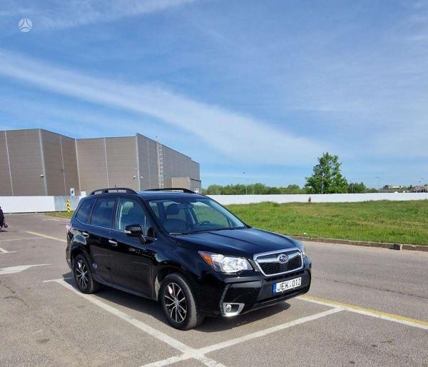 Subaru Forester 2016 in Kaunas on AUTOMOTO.COM.LV Black Subaru Forester 2016 in Kaunas, with an engine capacity of 2.50 L and mileage of 134 thousand km for 12800 €, photo 1 on AUTOMOTO.COM.LV