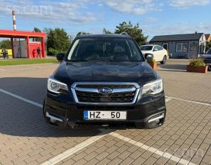 Melns Subaru Forester 2017 Rīga, ar dzinēja tilpumu 2.00 L un nobraukumu 108 tūkst. km par 17900 €, foto  vietnē AUTOMOTO.COM.LV