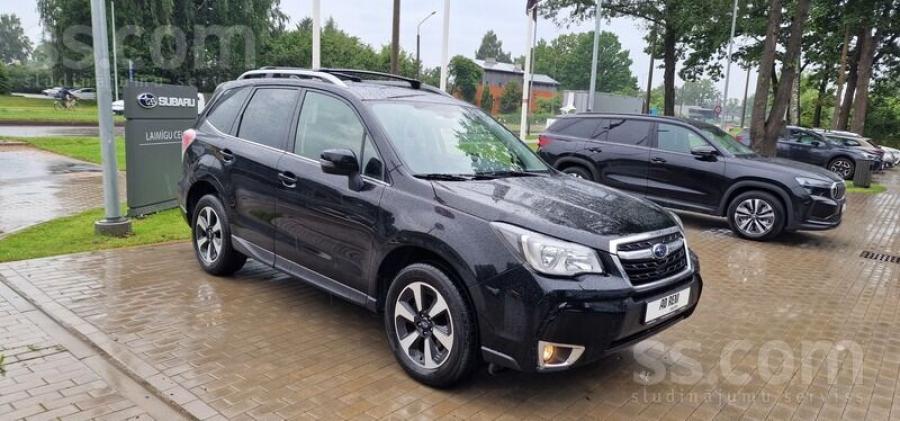 Black Subaru Forester 2019 in Riga, with an engine capacity of 2.00 L and mileage of 63 thousand km for 14100 €, photo 6 on AUTOMOTO.COM.LV