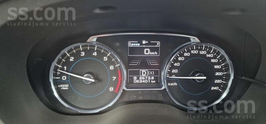 Black Subaru Forester 2019 in Riga, with an engine capacity of 2.00 L and mileage of 63 thousand km for 14100 €, photo 10 on AUTOMOTO.COM.LV