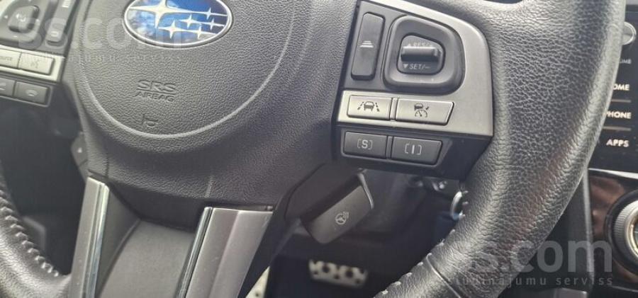 Black Subaru Forester 2019 in Riga, with an engine capacity of 2.00 L and mileage of 63 thousand km for 14100 €, photo 13 on AUTOMOTO.COM.LV