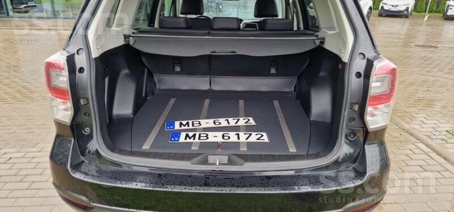 Black Subaru Forester 2019 in Riga, with an engine capacity of 2.00 L and mileage of 63 thousand km for 14100 €, photo 23 on AUTOMOTO.COM.LV