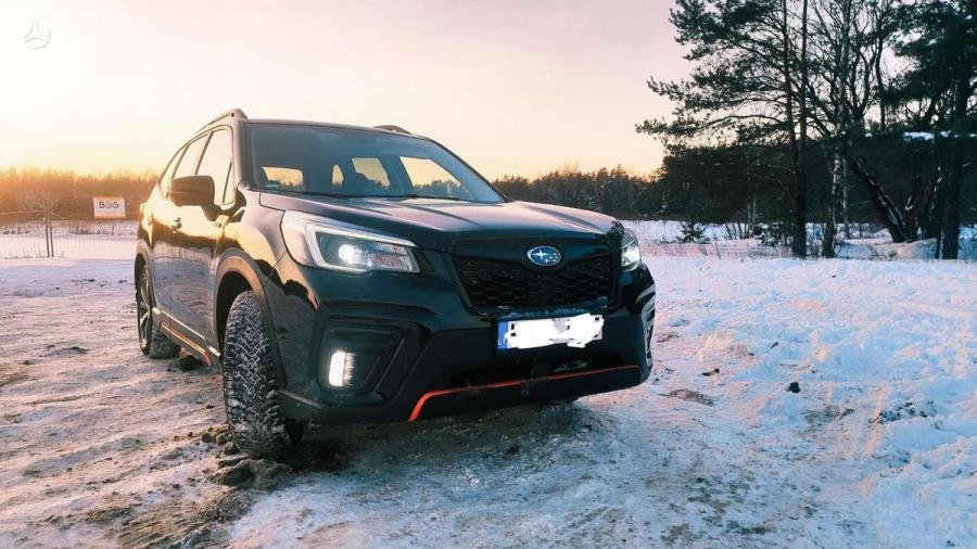 Black Subaru Forester 2020 in Vilnius, with an engine capacity of 2.00 L and mileage of 67 thousand km for 22500 €, photo 1 on AUTOMOTO.COM.LV