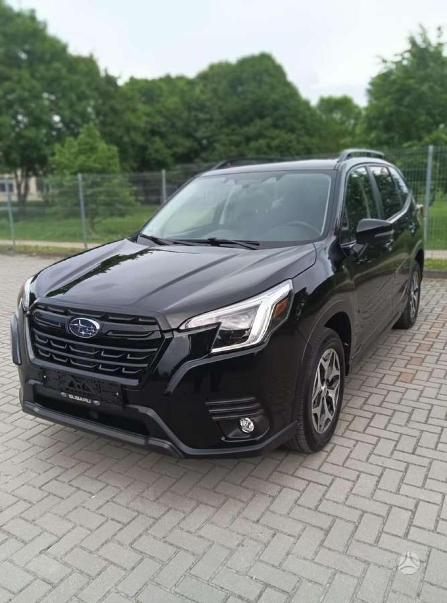 Black Subaru Forester 2024 in Radviliskis, with an engine capacity of 2.50 L and mileage of 21 thousand km for 19800 €, photo 1 on AUTOMOTO.COM.LV