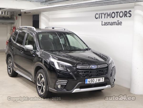 Black Subaru Forester 2023 in Tallinn, with an engine capacity of 2.00 L and mileage of 59 thousand km for 27490 €, photo 4 on AUTOMOTO.COM.LV