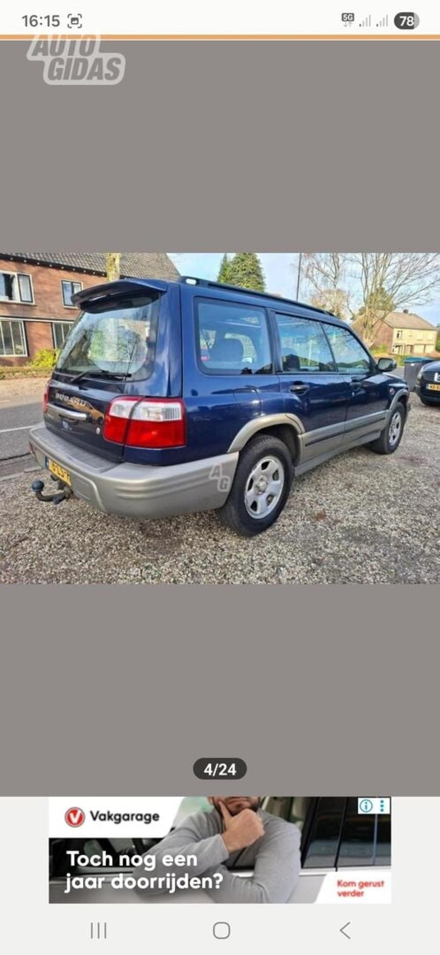 Zils Subaru Forester 2000 Utena, ar dzinēja tilpumu 2.00 L un nobraukumu 230 tūkst. km par 2950 €, foto 4 vietnē AUTOMOTO.COM.LV