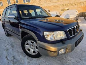 Blue Subaru Forester 2000 in Utena, with an engine capacity of 2.00 L and mileage of 235 thousand km for 2950 €, photo  on AUTOMOTO.COM.LV