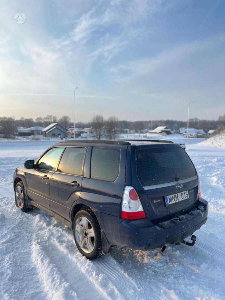 Blue Subaru Forester 2006 in Vilnius, with an engine capacity of 2.50 L and mileage of 264 thousand km for 3200 €, photo 3 on AUTOMOTO.COM.LV