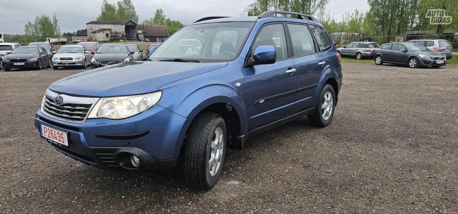 Blue Subaru Forester 2009 in Utena, with an engine capacity of 2.00 L and mileage of 188 thousand km for 6400 €, photo 8 on AUTOMOTO.COM.LV