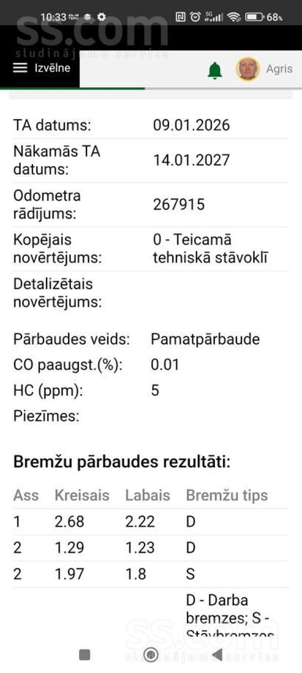 Субару Форестер 2002 в Рига, объемом двигателя 2.00 л и пробегом 268 тыс. км за 2500 €, фото 3 на AUTOMOTO.COM.LV