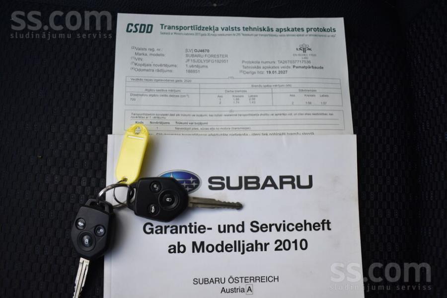Subaru Forester 2015 in Talsi, with an engine capacity of 2.00 L and mileage of 188 thousand km for 8800 €, photo 24 on AUTOMOTO.COM.LV