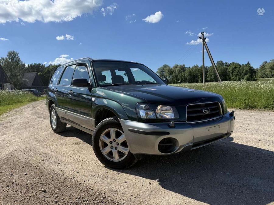 Zaļš Subaru Forester 2003 Utena, ar dzinēja tilpumu 1.99 L un nobraukumu 186 tūkst. km par 4250 €, foto 1 vietnē AUTOMOTO.COM.LV