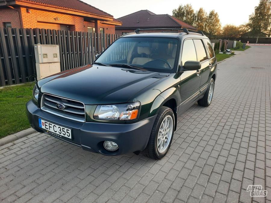 Green Subaru Forester 2004 in Klaipeda, with an engine capacity of 2.50 L and mileage of 144 thousand km for 3900 €, photo 10 on AUTOMOTO.COM.LV