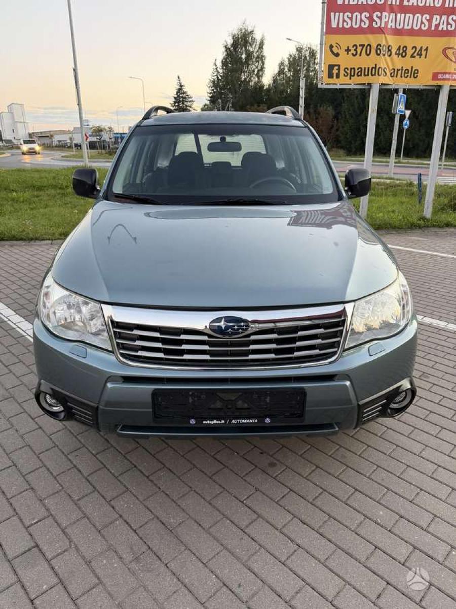 Green Subaru Forester 2009 in Utena, with an engine capacity of 1.99 L and mileage of 205 thousand km for 6500 €, photo 20 on AUTOMOTO.COM.LV
