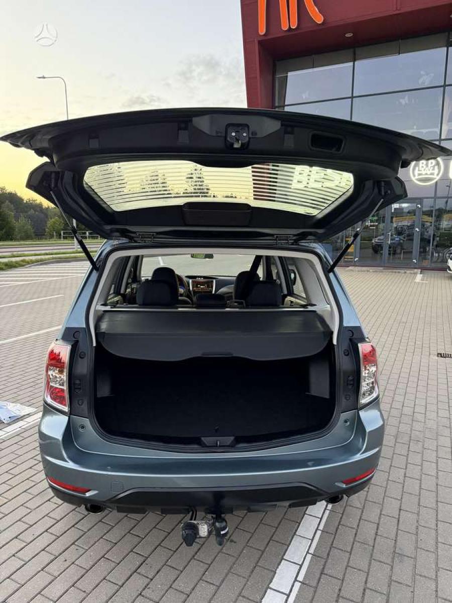 Green Subaru Forester 2009 in Utena, with an engine capacity of 1.99 L and mileage of 205 thousand km for 6500 €, photo 29 on AUTOMOTO.COM.LV