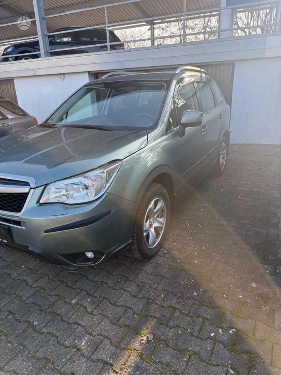 Green Subaru Forester 2014 in Klaipeda, with an engine capacity of 2.00 L and mileage of 121 thousand km for 7300 €, photo 2 on AUTOMOTO.COM.LV