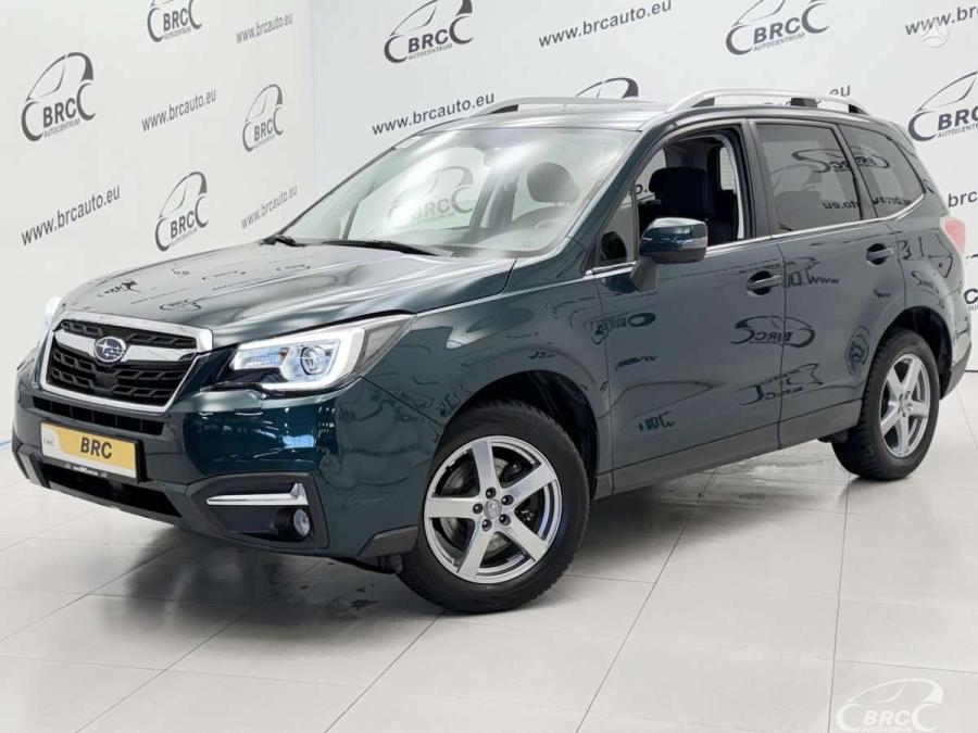 Green Subaru Forester 2017 in Vilnius, with an engine capacity of 2.00 L and mileage of 95 thousand km for 9900 €, photo 1 on AUTOMOTO.COM.LV