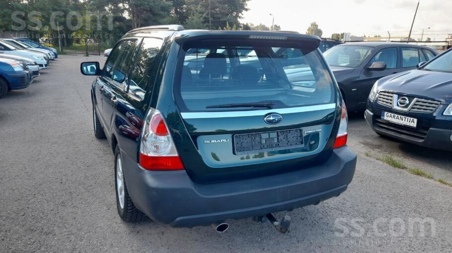 Green Subaru Forester 2007 in Riga, with an engine capacity of 2.00 L and mileage of 130 thousand km for 3850 €, photo 8 on AUTOMOTO.COM.LV