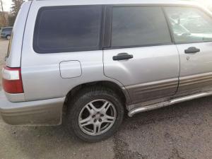 Grey Subaru Forester 2001 in Rokiskis, with an engine capacity of 1.99 L and mileage of 233 thousand km for 1750 €, photo 17 on AUTOMOTO.COM.LV