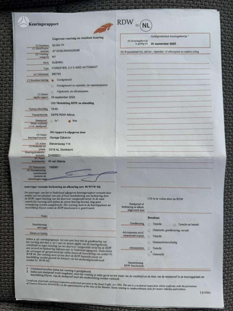 Серый Субару Форестер 2004 в Утена, объемом двигателя 1.99 л и пробегом 310 тыс. км за 3950 €, фото 32 на AUTOMOTO.COM.LV